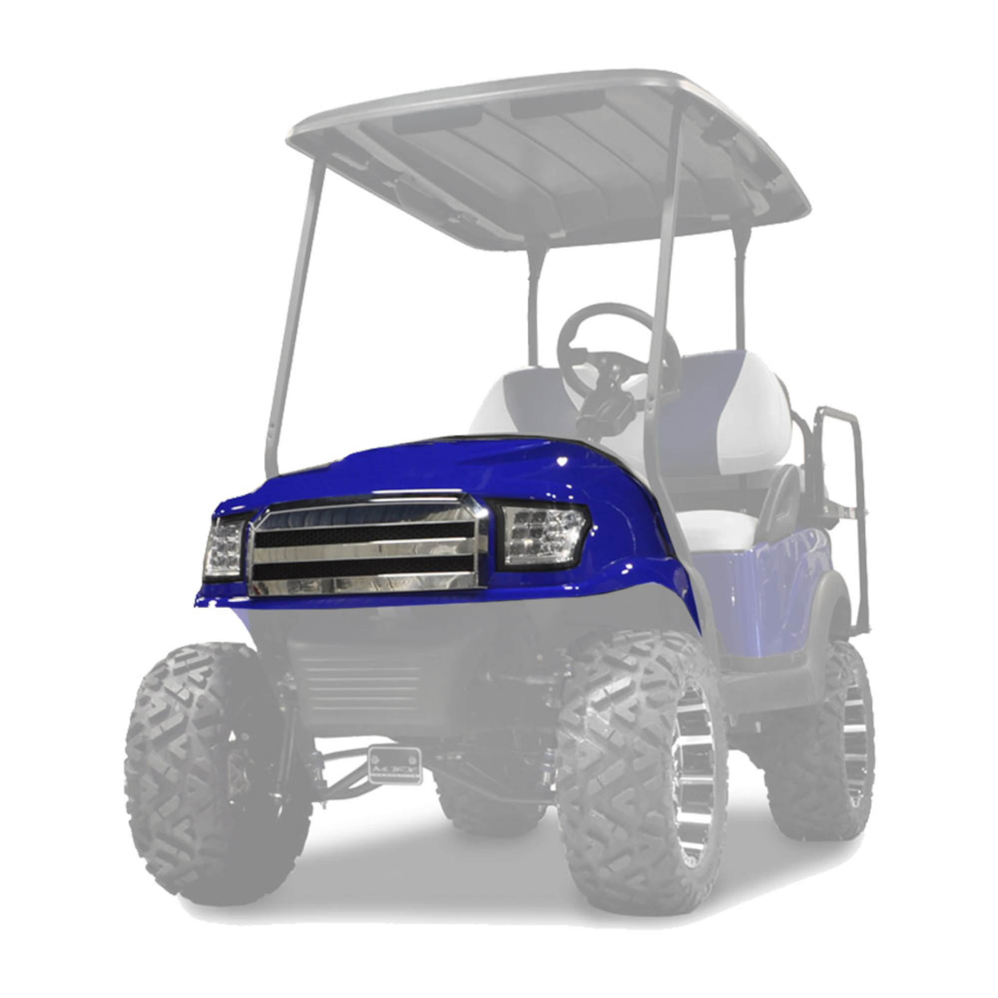 ALPHA Blue Off-Road Front Cowl Kit for the Club Car Precedent 2004-Up ...