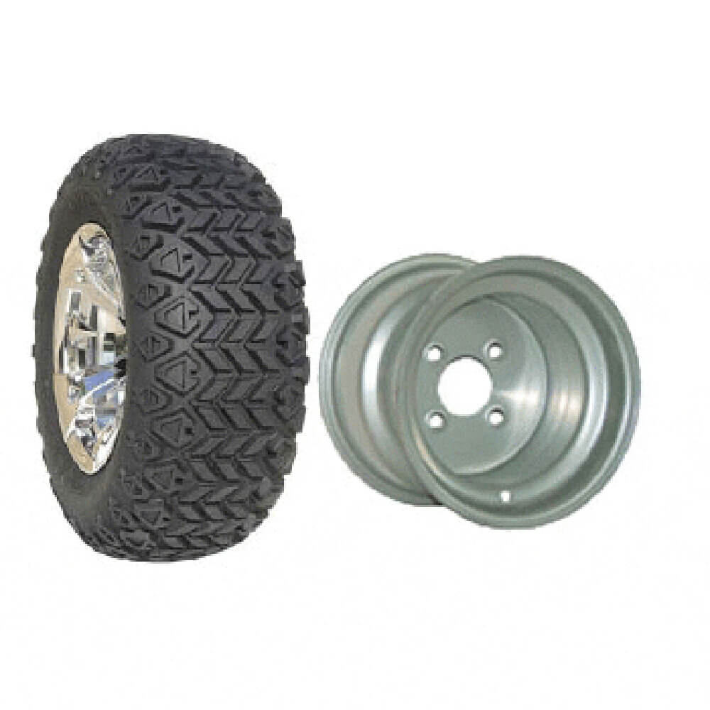 Buggies Unlimited Silver Steel Wheel On A-T Tires - Set of 4 ...